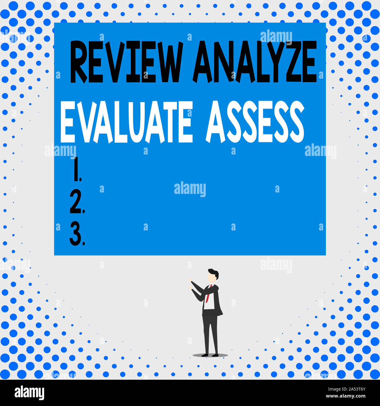Handwriting text Review Analyze Evaluate Assess. Conceptual photo ...