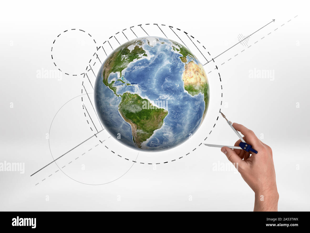 Mans hand holding engineering hi-res stock photography and images - Alamy