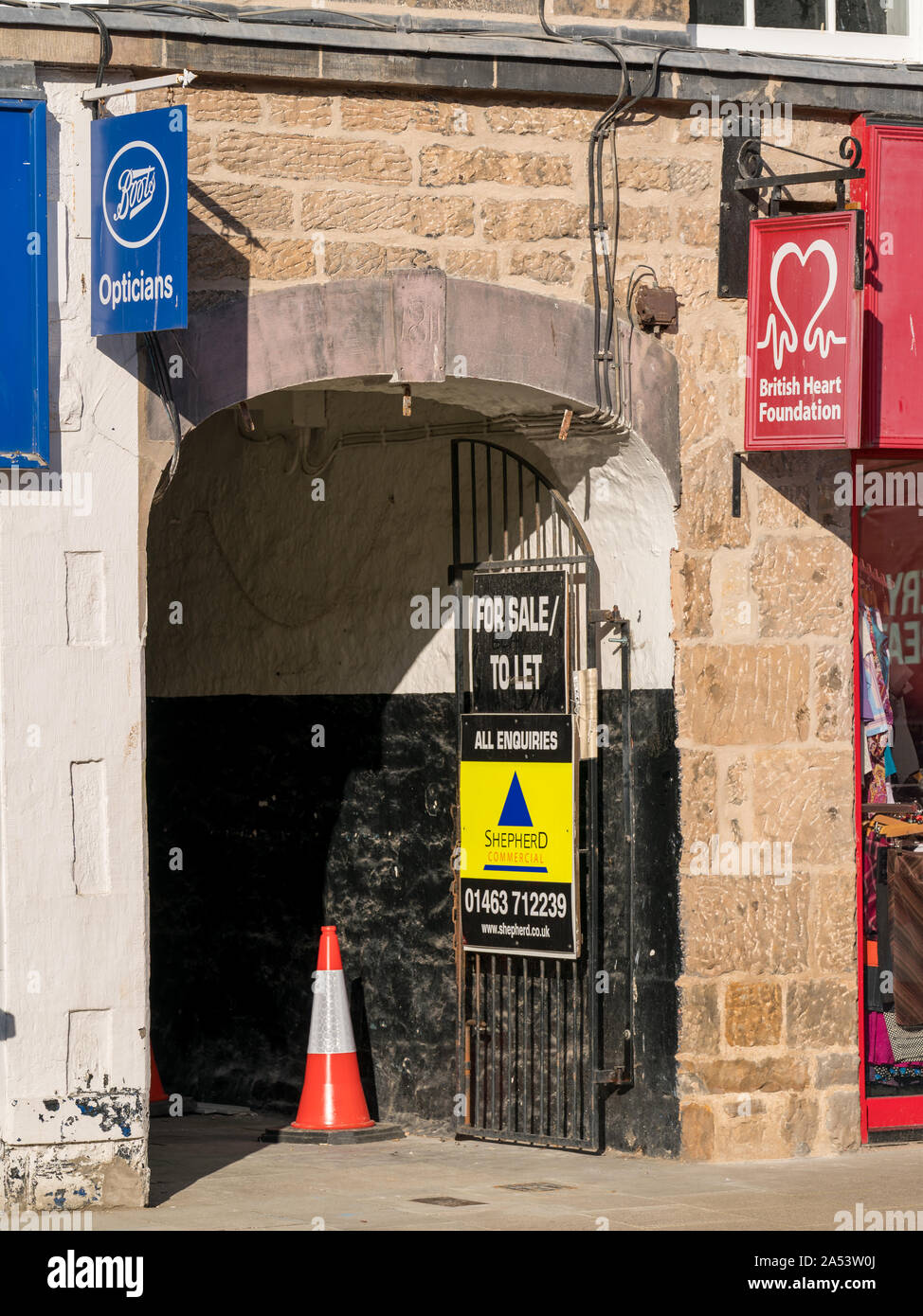 17 October 2019. Elgin Town Centre, Elgin, Moray, Scotland, UK. This is ...