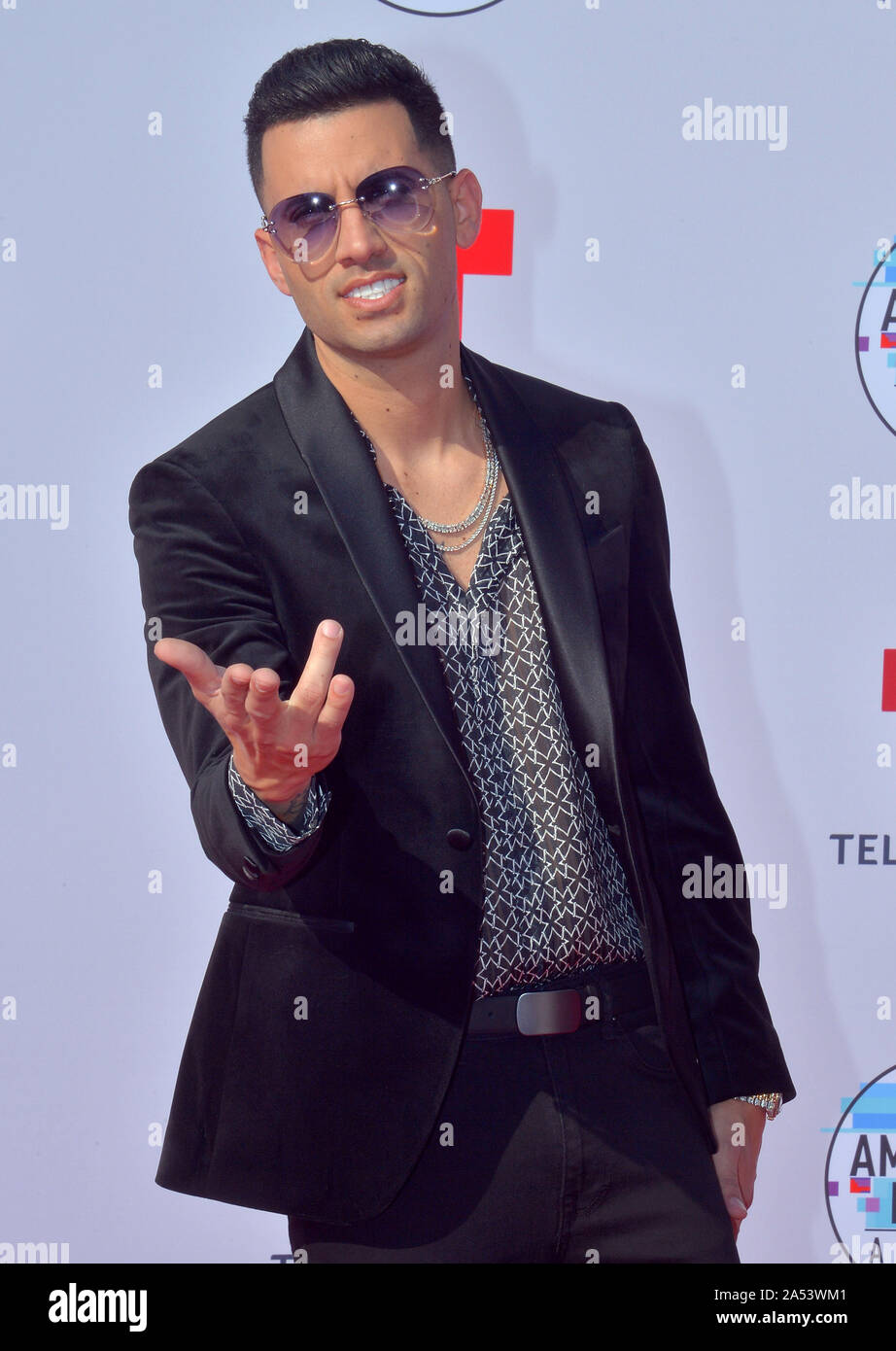 Los Angeles, United States. 17th Oct, 2019. Musical artist Lenier ...