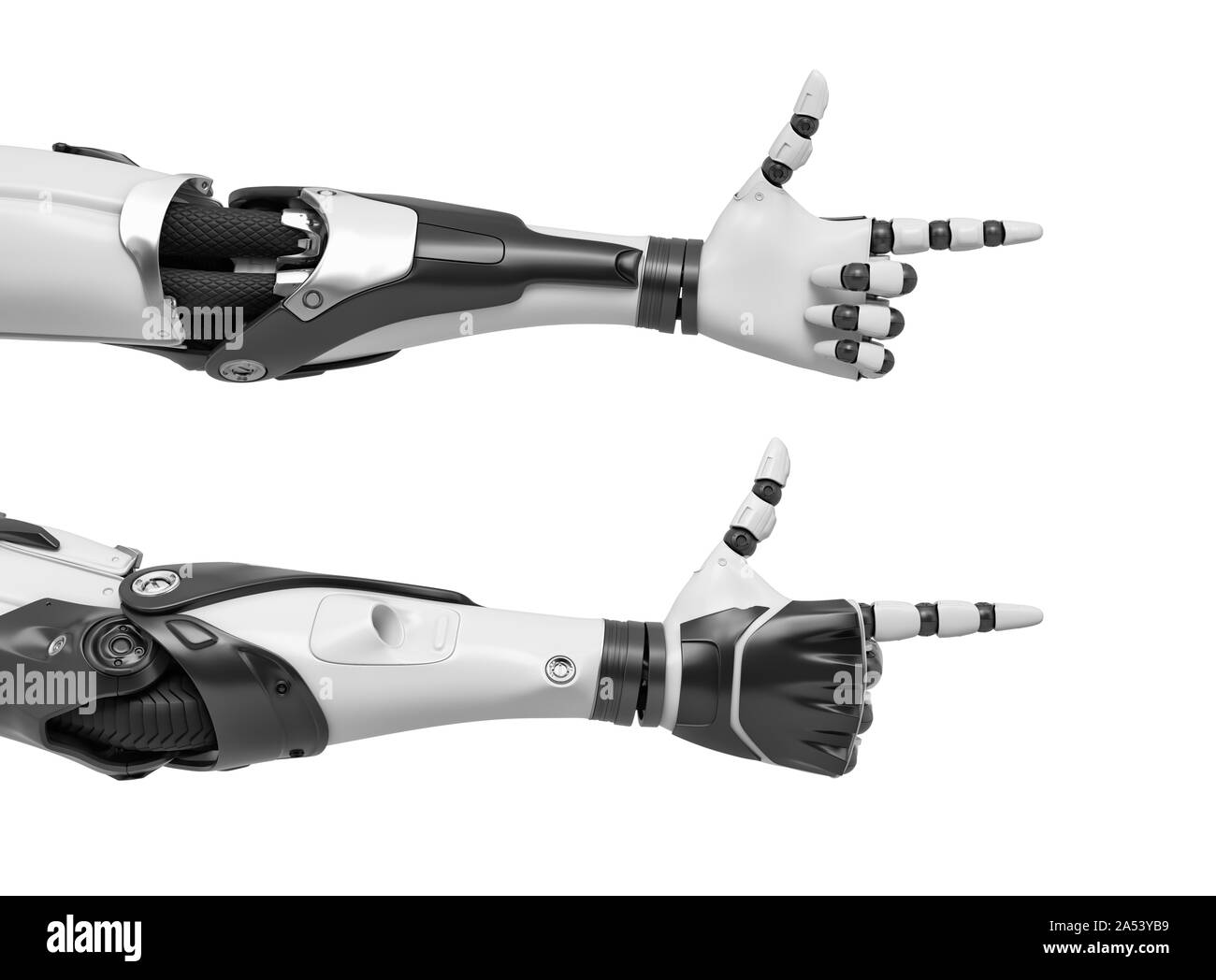 Prosthetic hand 3d Black and White Stock Photos & Images - Alamy