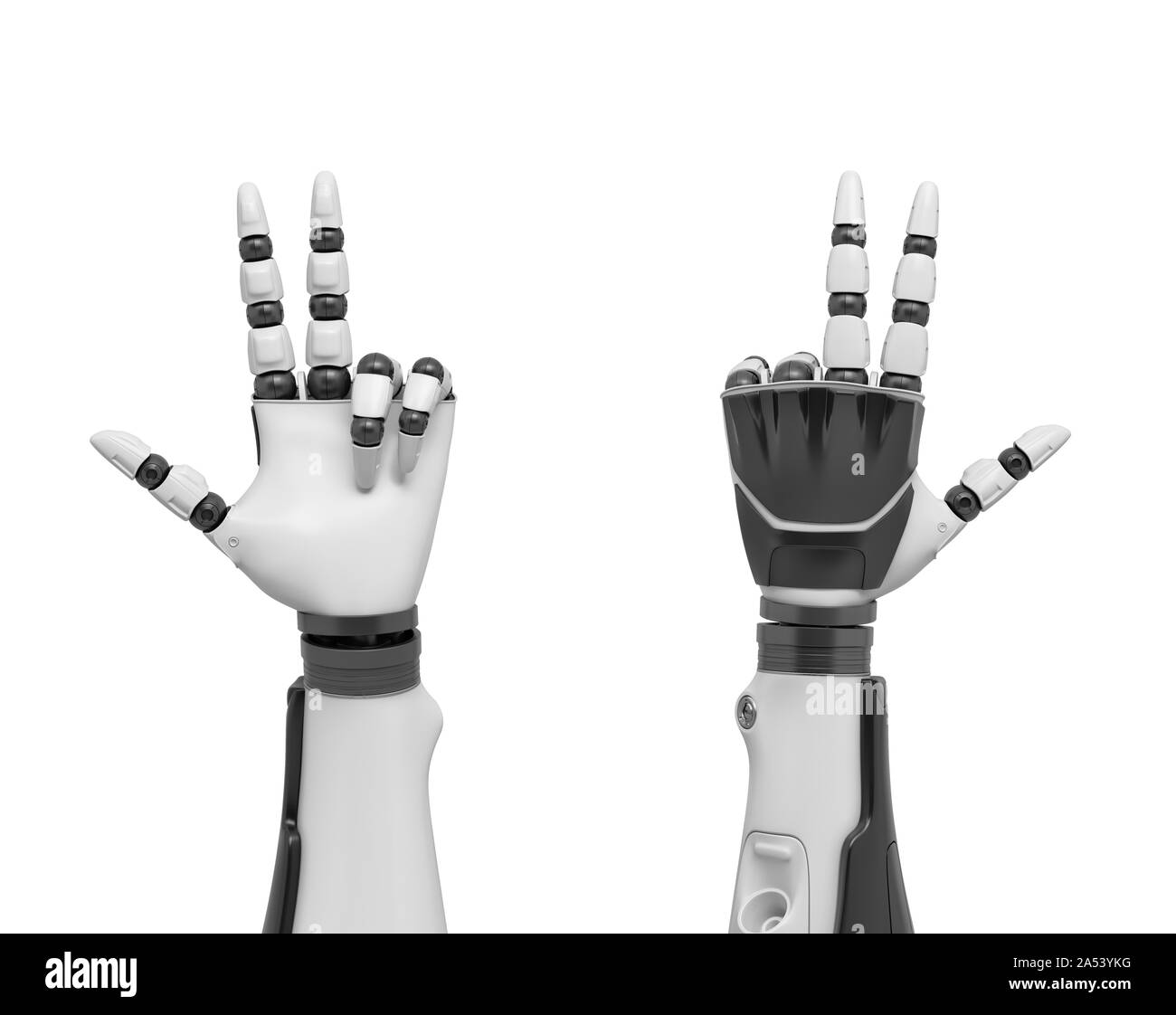 Robot palm Black and White Stock Photos & Images - Alamy