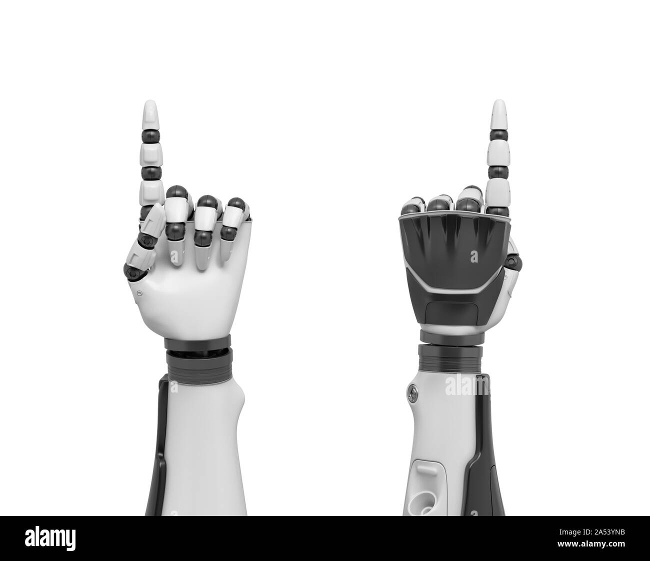 Robot arm pointing Black and White Stock Photos & Images - Alamy