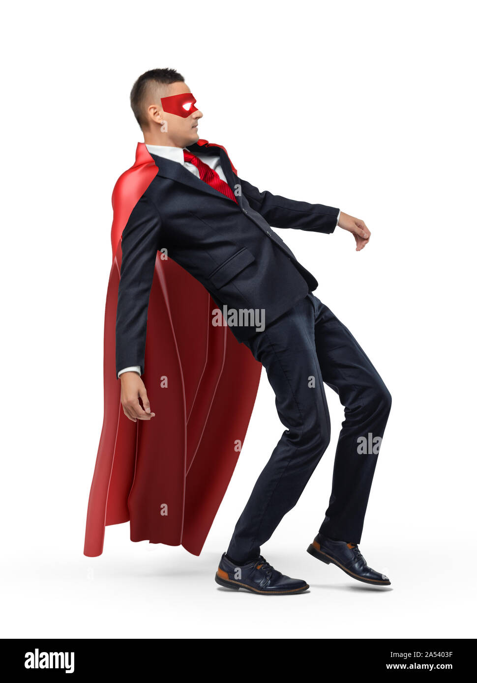 Man in suit falling backwards hi-res stock photography and images - Alamy