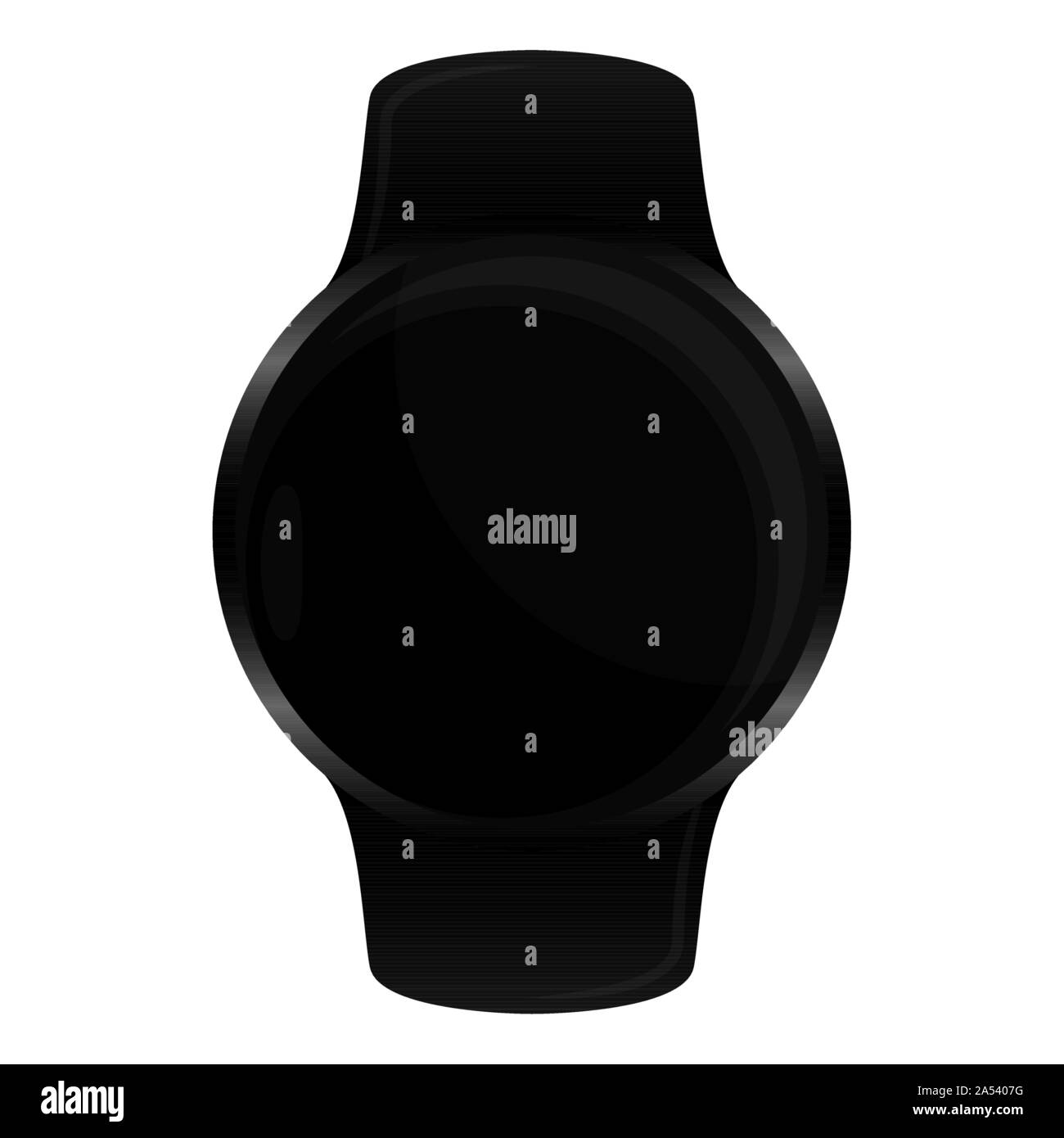 Isolated smartwatch image. Digital clock - Vector illustration Stock ...