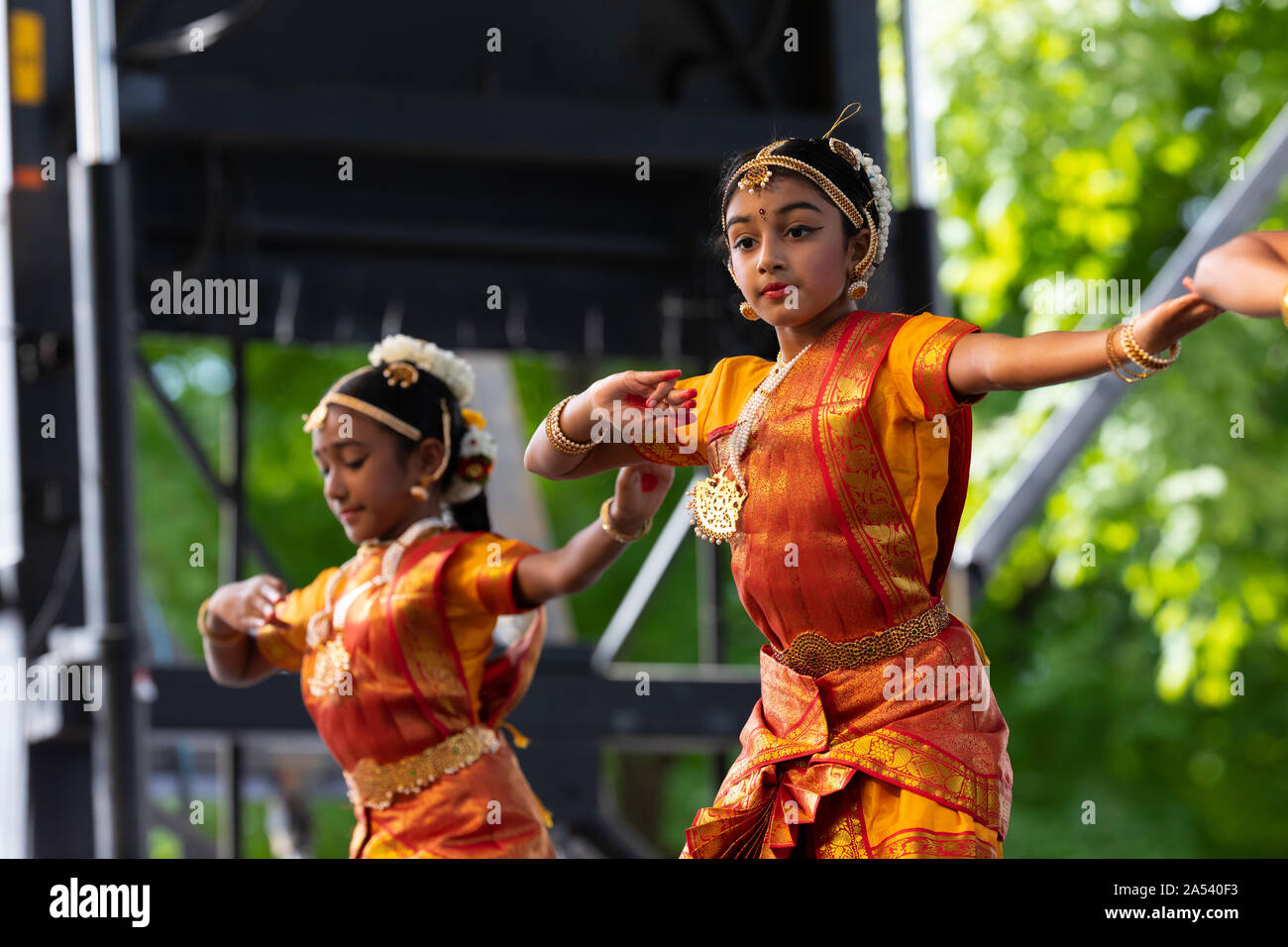 St. Louis, Missouri, USA - August 24, 2019: Festival of Nations, Tower Grove Park, Members of ...
