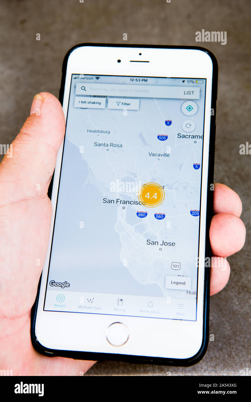 Earthquake map hi-res stock photography and images - Alamy