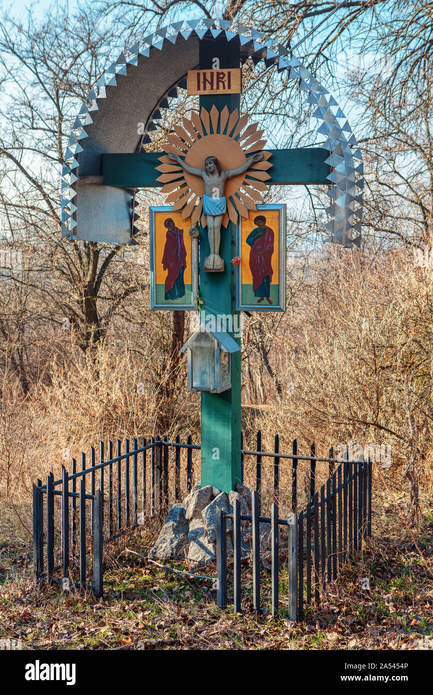 crucifix with Jesus on the cross Stock Photo - Alamy