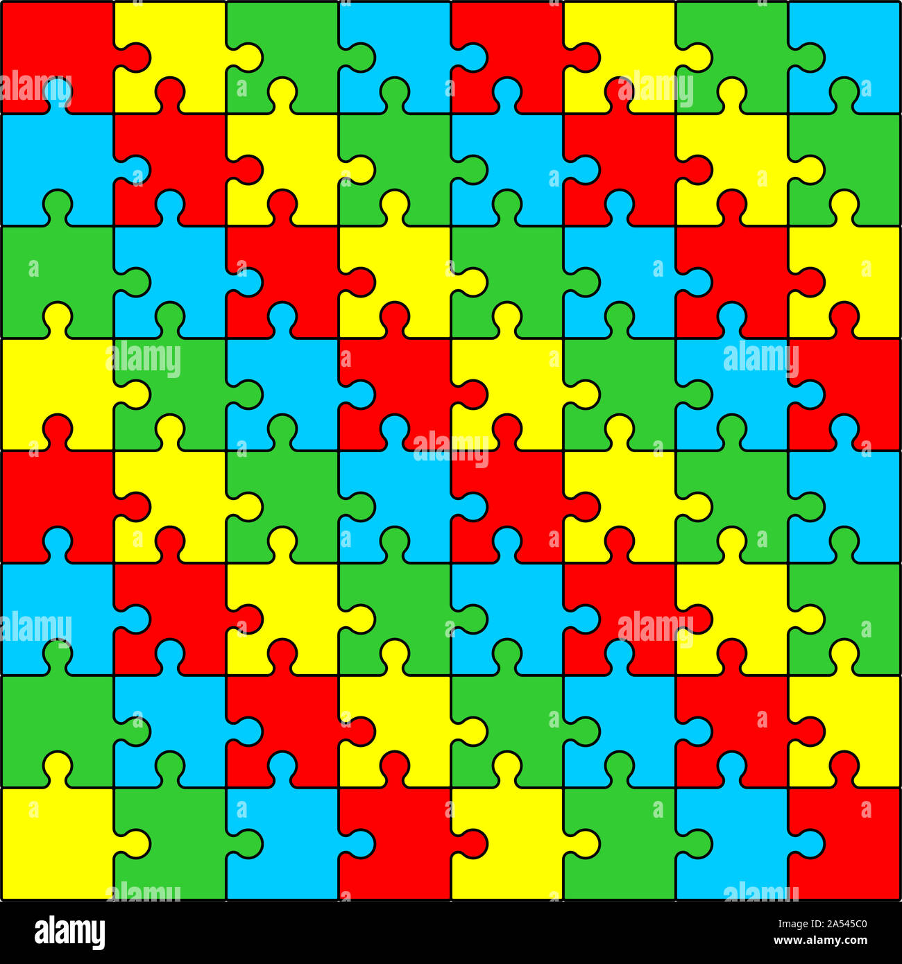 Puzzle pattern vector hi-res stock photography and images - Alamy