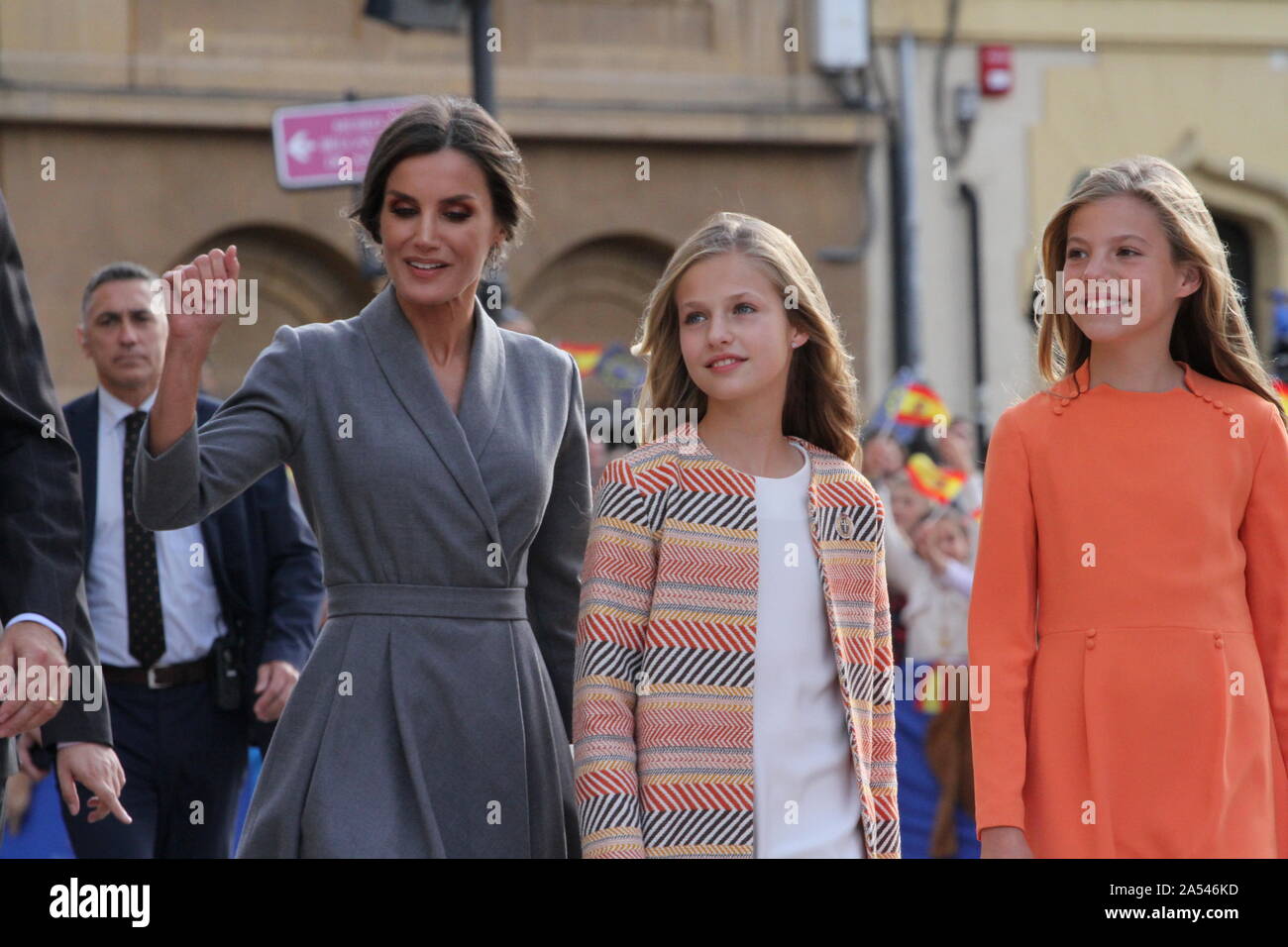 Spain. 17th Oct, 2019. The Spanish Royal family King Felipe VI, wife ...