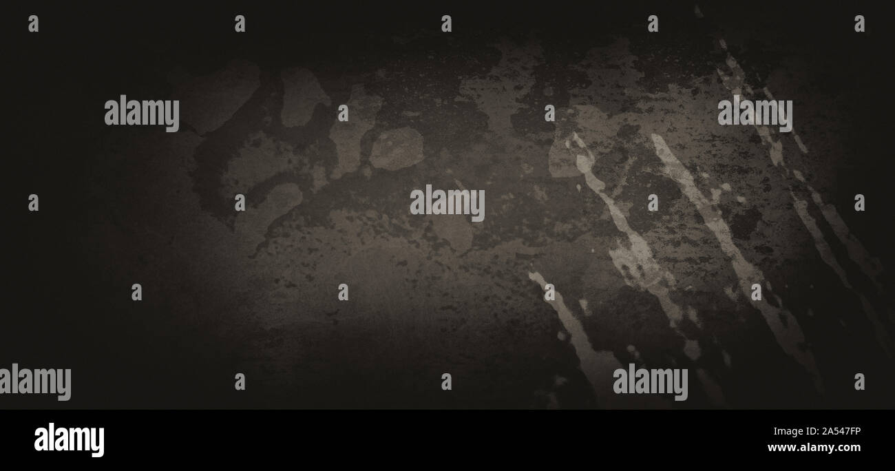 black grunge background with old paint scratches and grainy marbled ...
