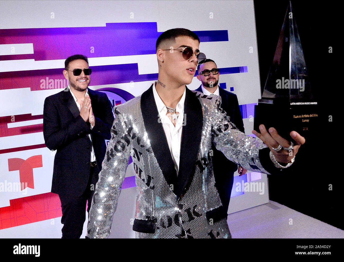 Los Angeles, United States. 17th Oct, 2019. Singer Lunay appears ...