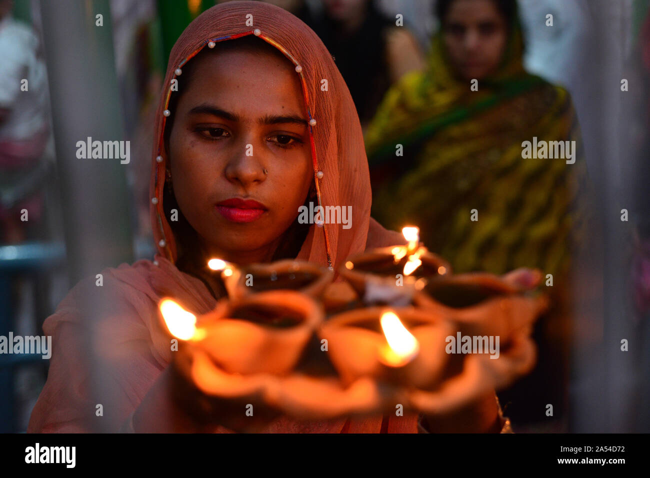 Pakistani devotee people take part in 976th Urs celebrations and an attractive illuminated with ...