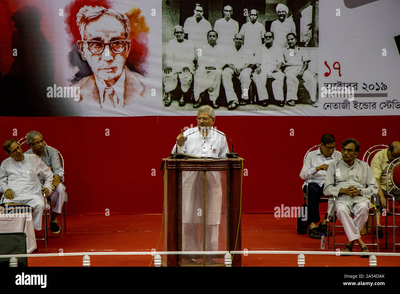 Kolkata, India. 17th Oct, 2019. Sitaram Yechury( General Secretary-CPIM ...