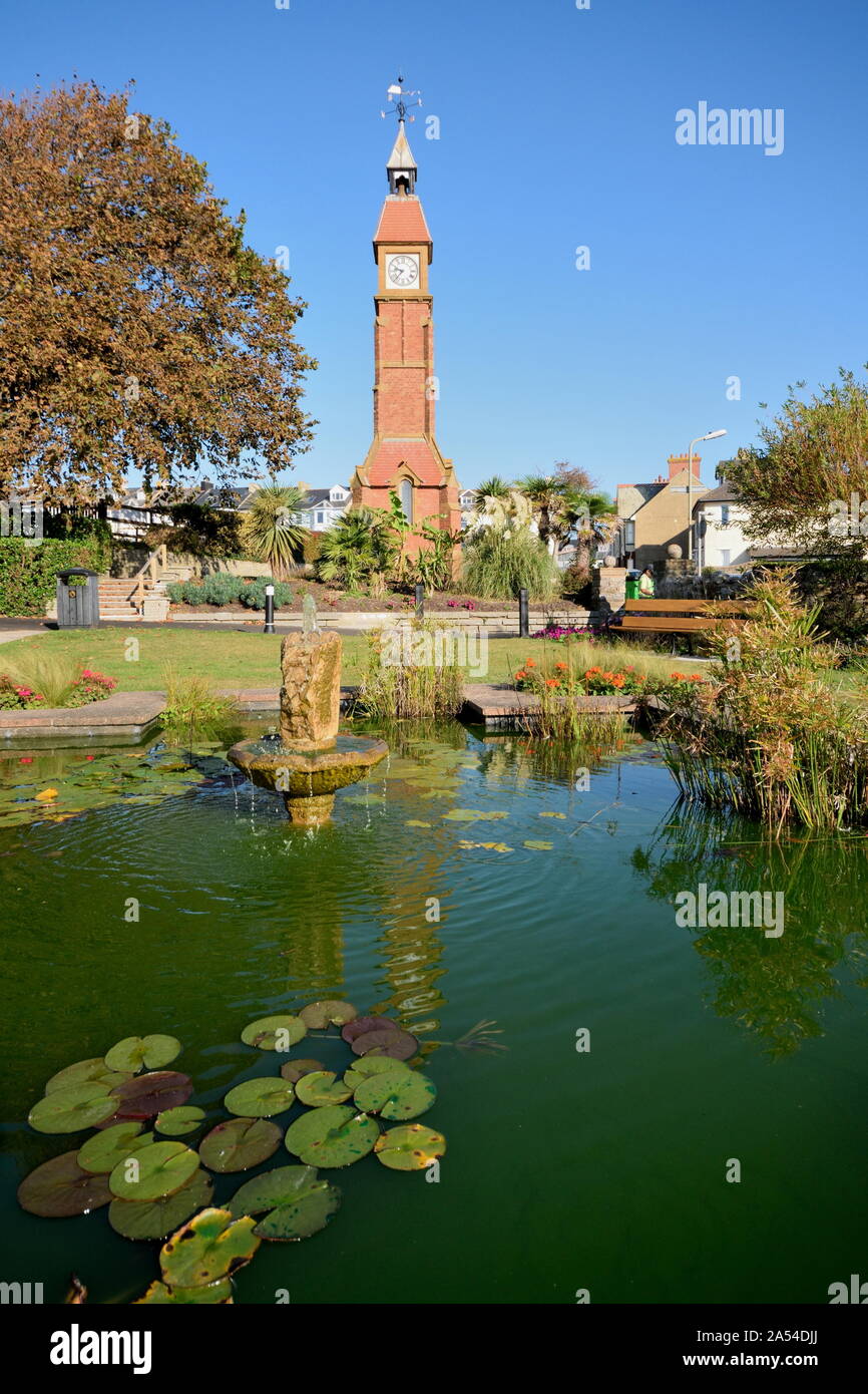 The Jubilee Clock Tower and Seafield Gardens at the top of Sea Hill in ...