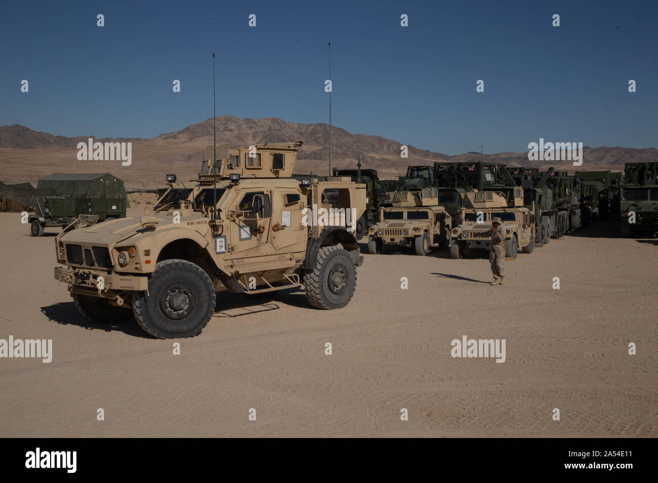 A U.S. Marine with Combat Logistics Battalion (CLB) 252, Second Marine ...