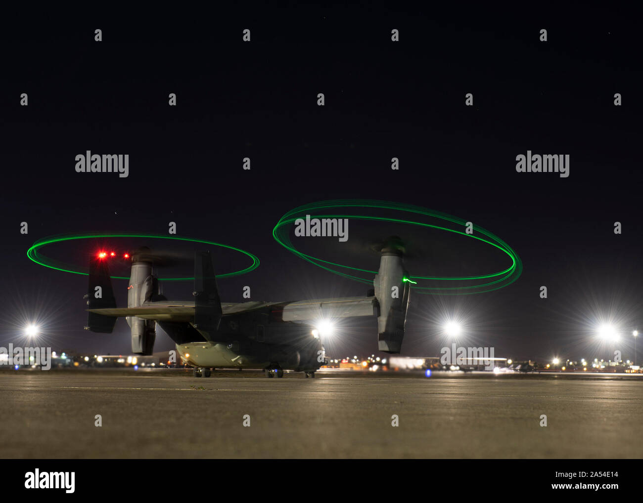 A CV-22B Osprey tiltrotor aircraft assigned to the 8th Special ...