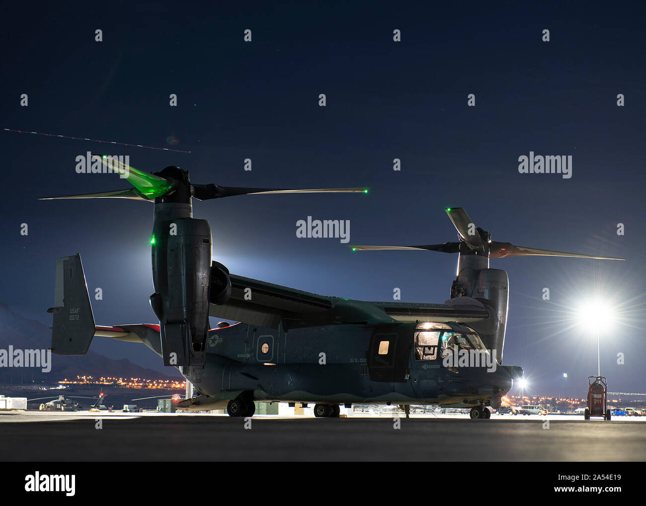 A CV-22B Osprey tiltrotor aircraft assigned to the 8th Special ...