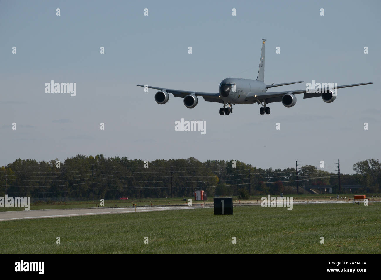 A U.S. Air Force KC-135 assigned to the 185th Air Refueling Wing of the ...