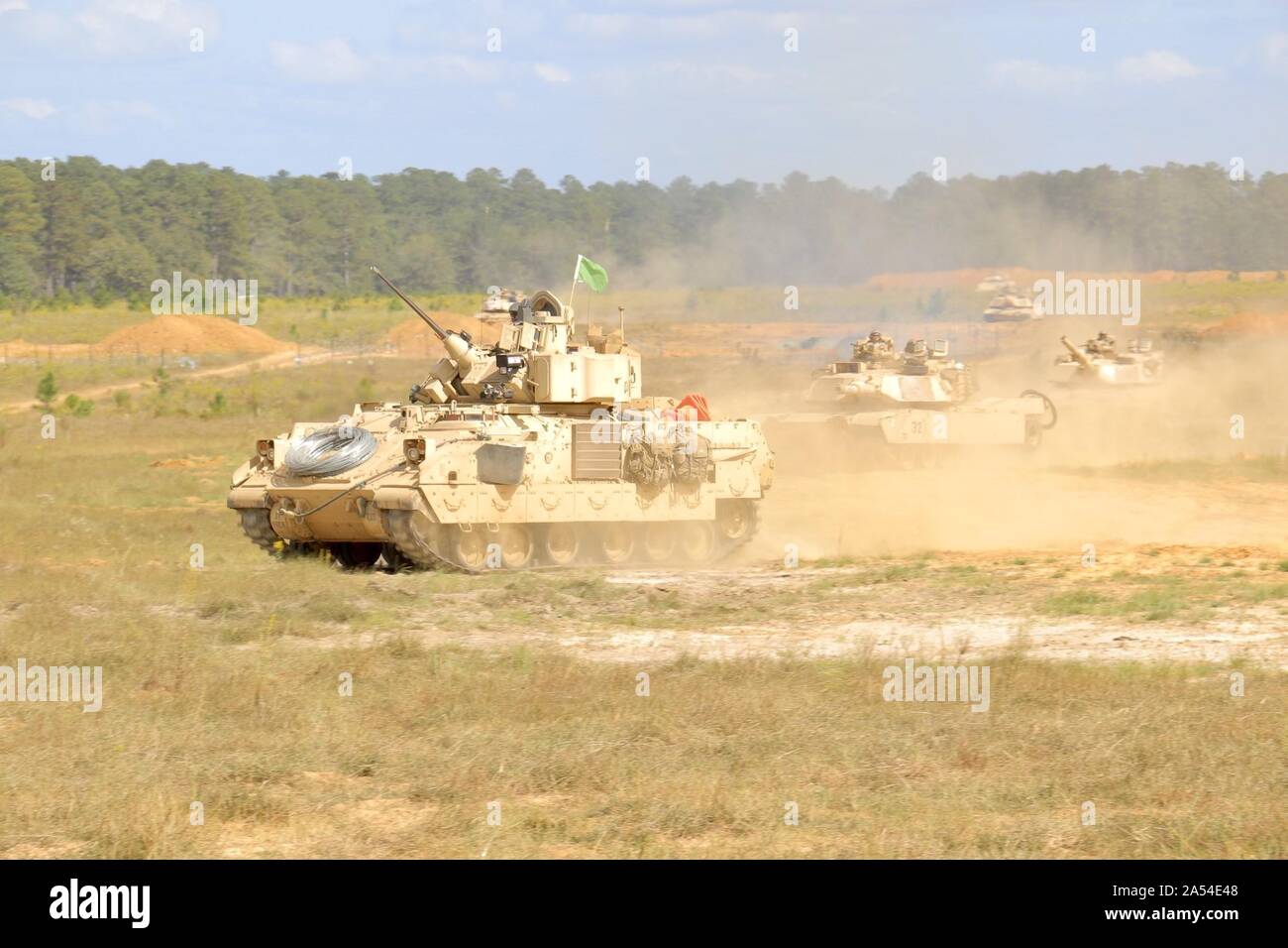 A Bradley Fighting Vehicle (BFV) assigned to 9th Brigade Engineer ...