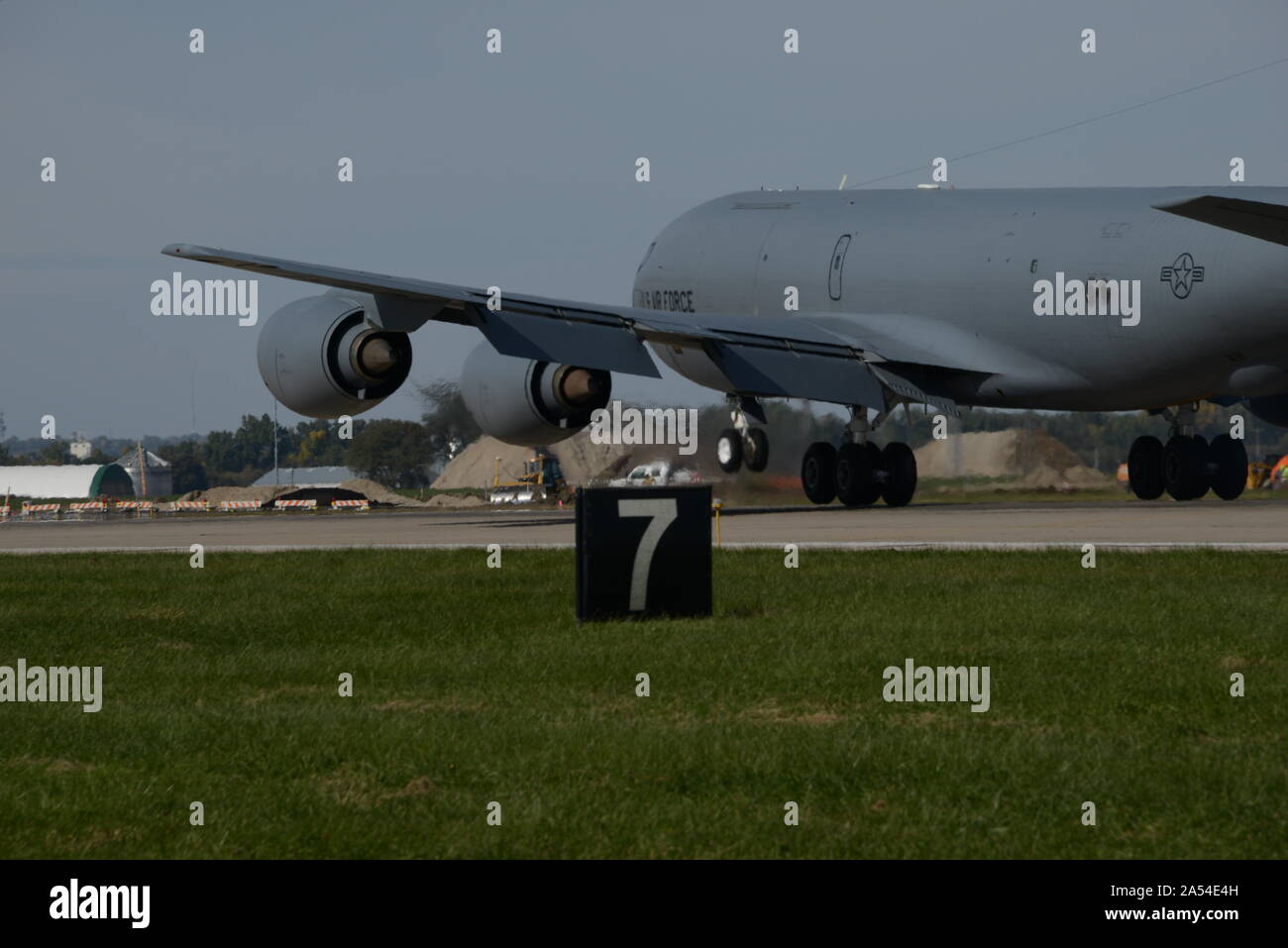 A U.S. Air Force KC-135 assigned to the 185th Air Refueling Wing of the ...