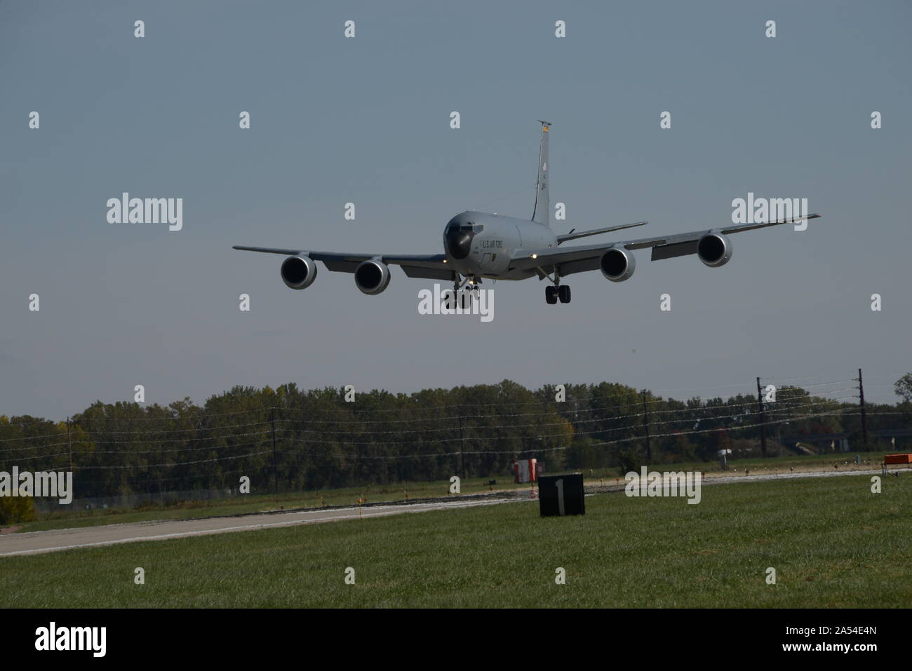 A U.S. Air Force KC-135 assigned to the 185th Air Refueling Wing of the ...