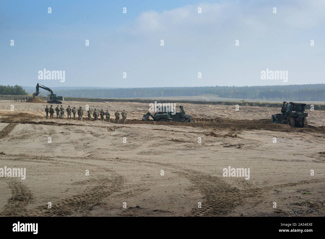 U.S. Soldiers with 902nd Engineer Construction Company, 15th Engineer ...