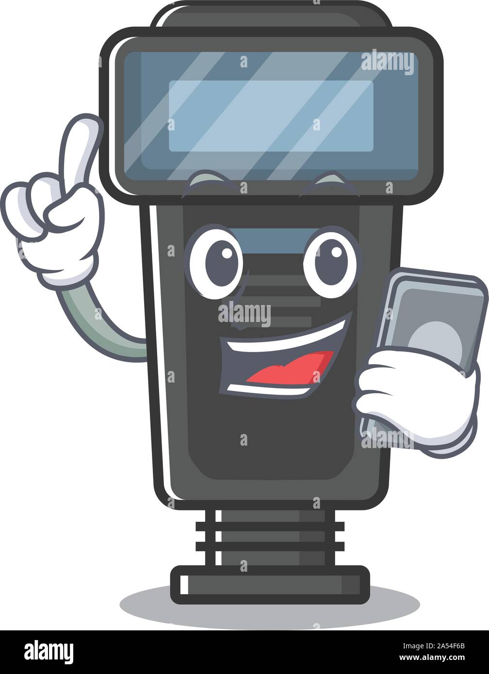 With phone camera flash in the cartoon shape Stock Vector Image & Art ...