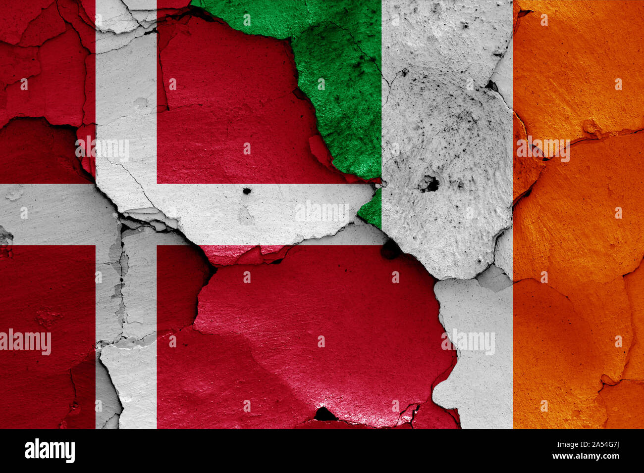 Ireland danish flag hi-res stock photography and images - Alamy