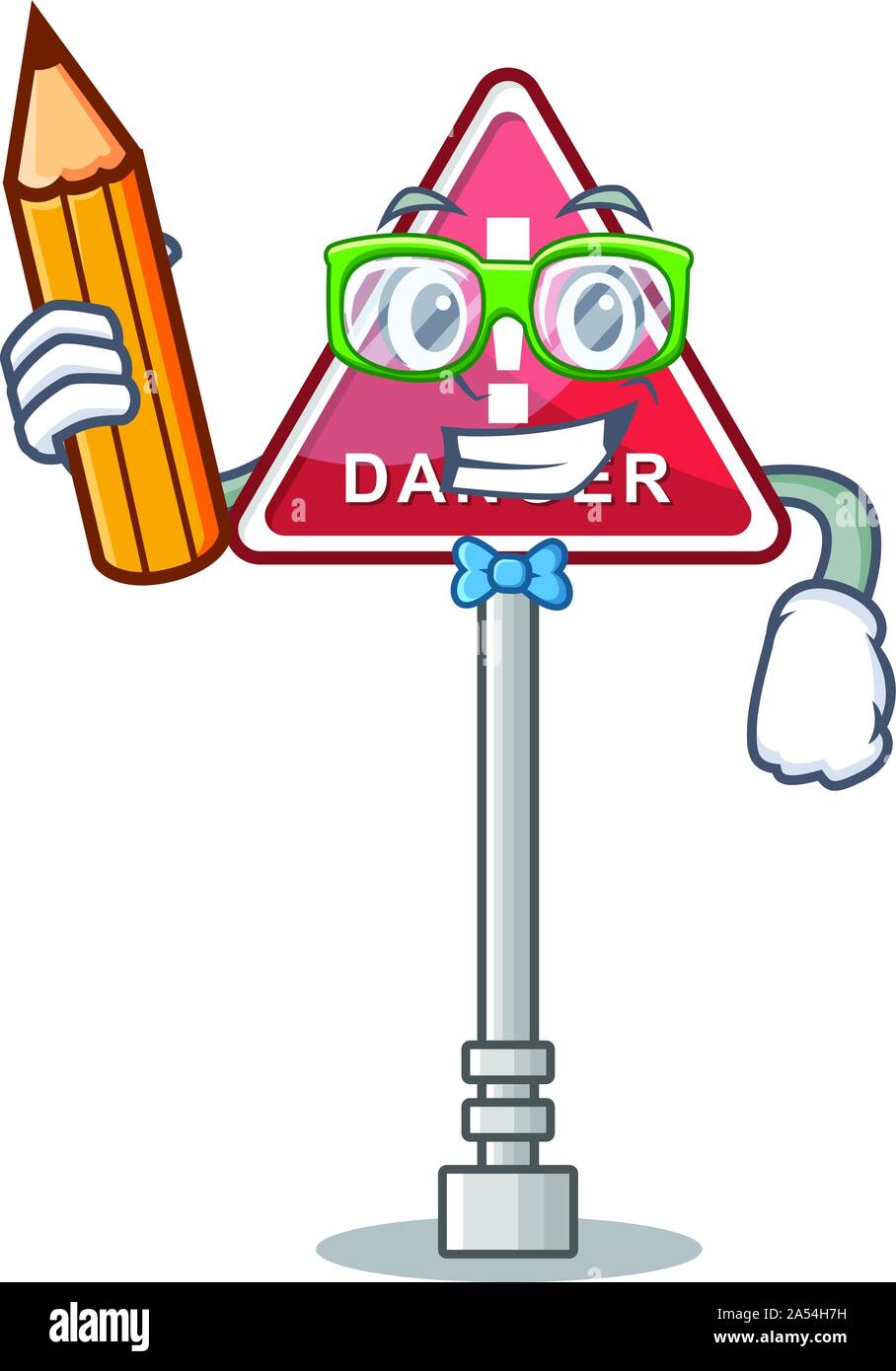 Student danger cartoon isolated in the character Stock Vector Image ...