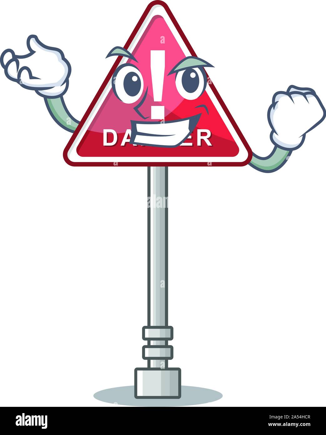 Successful danger cartoon isolated in the character Stock Vector Image ...