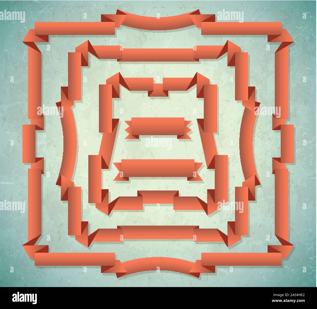 Set of vintage ribbon frames Stock Vector Image & Art - Alamy