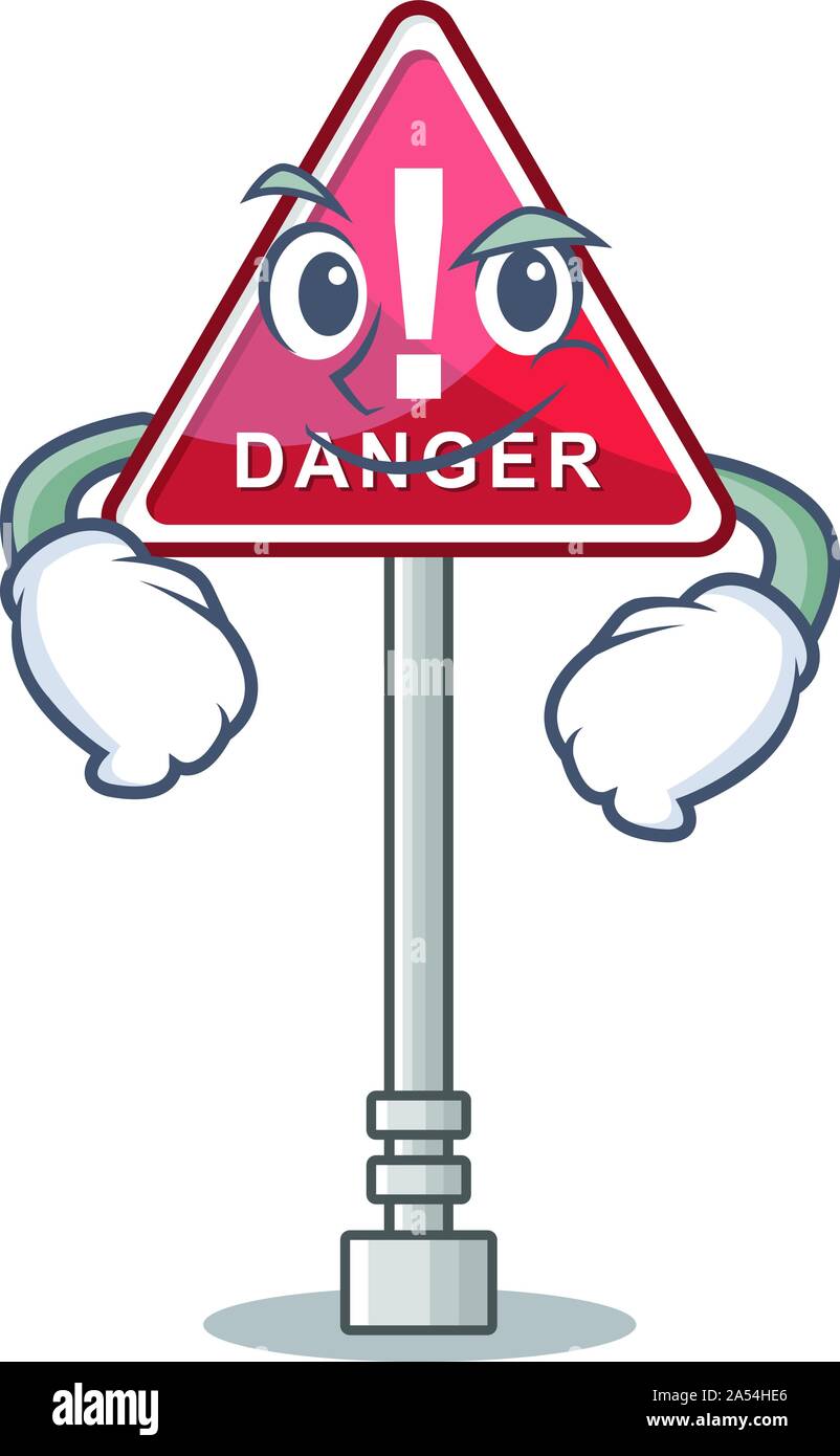 Smirking danger cartoon isolated in the character Stock Vector Image ...
