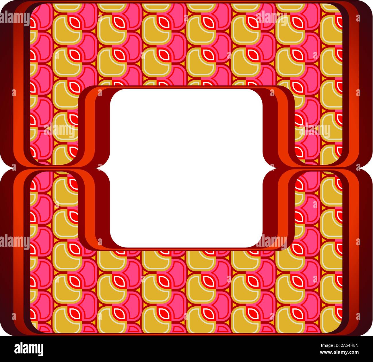 60s styled vintage frame Stock Vector Image & Art - Alamy