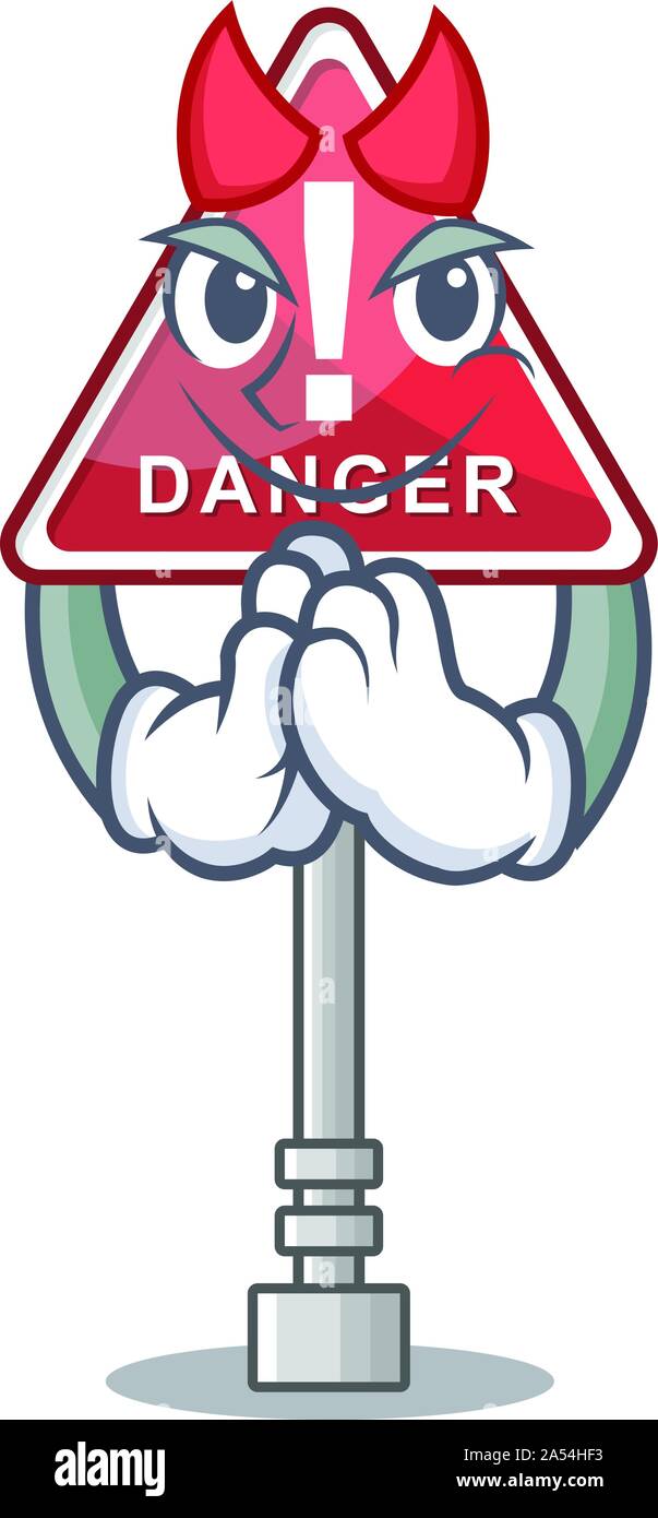 Devil danger character in the mascot shape Stock Vector Image & Art - Alamy
