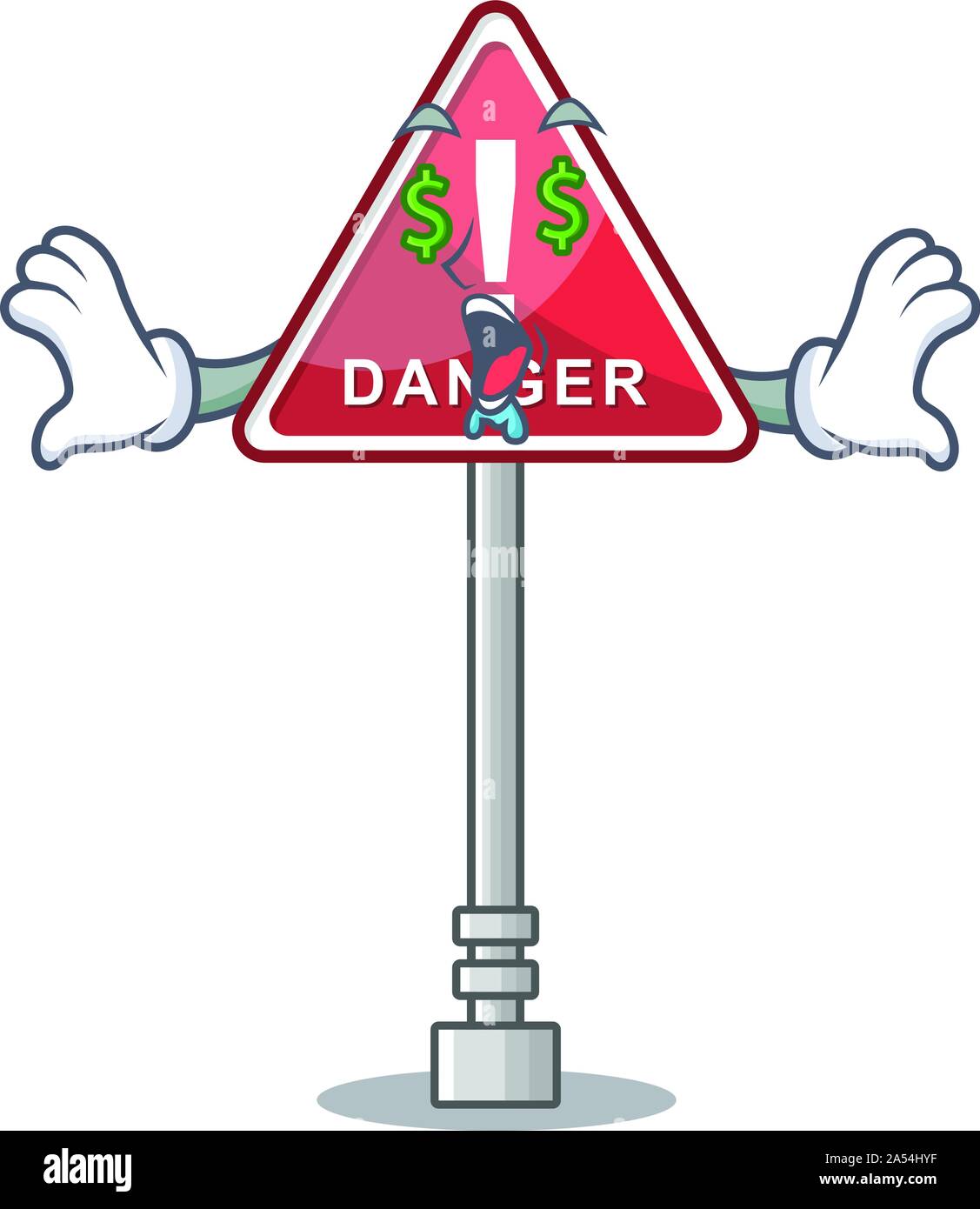 Money rich danger Stock Vector Images - Alamy