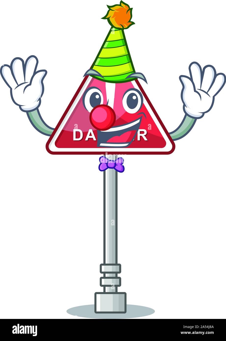 Clown miniature danger in shape of mascot Stock Vector Image & Art - Alamy