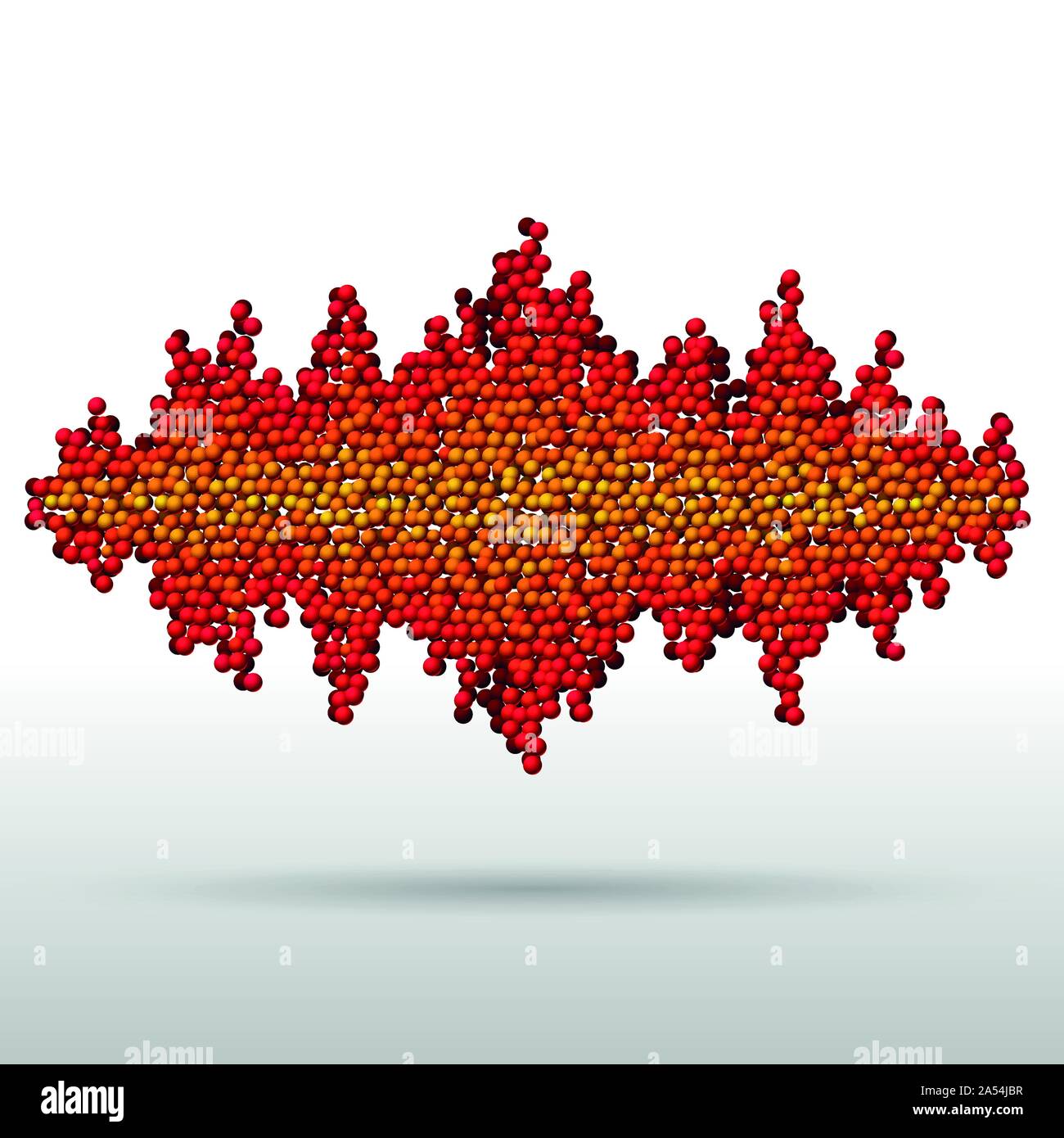 Sound waveform made of chaotic balls Stock Vector Image & Art - Alamy