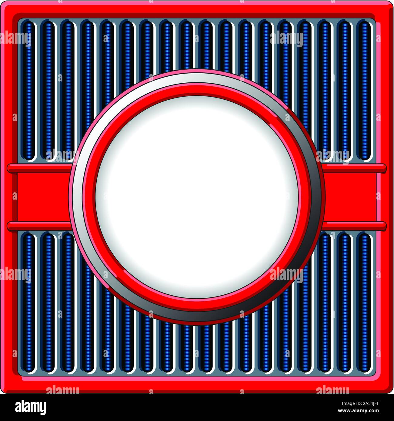 Chrome retro frame Stock Vector Image & Art - Alamy