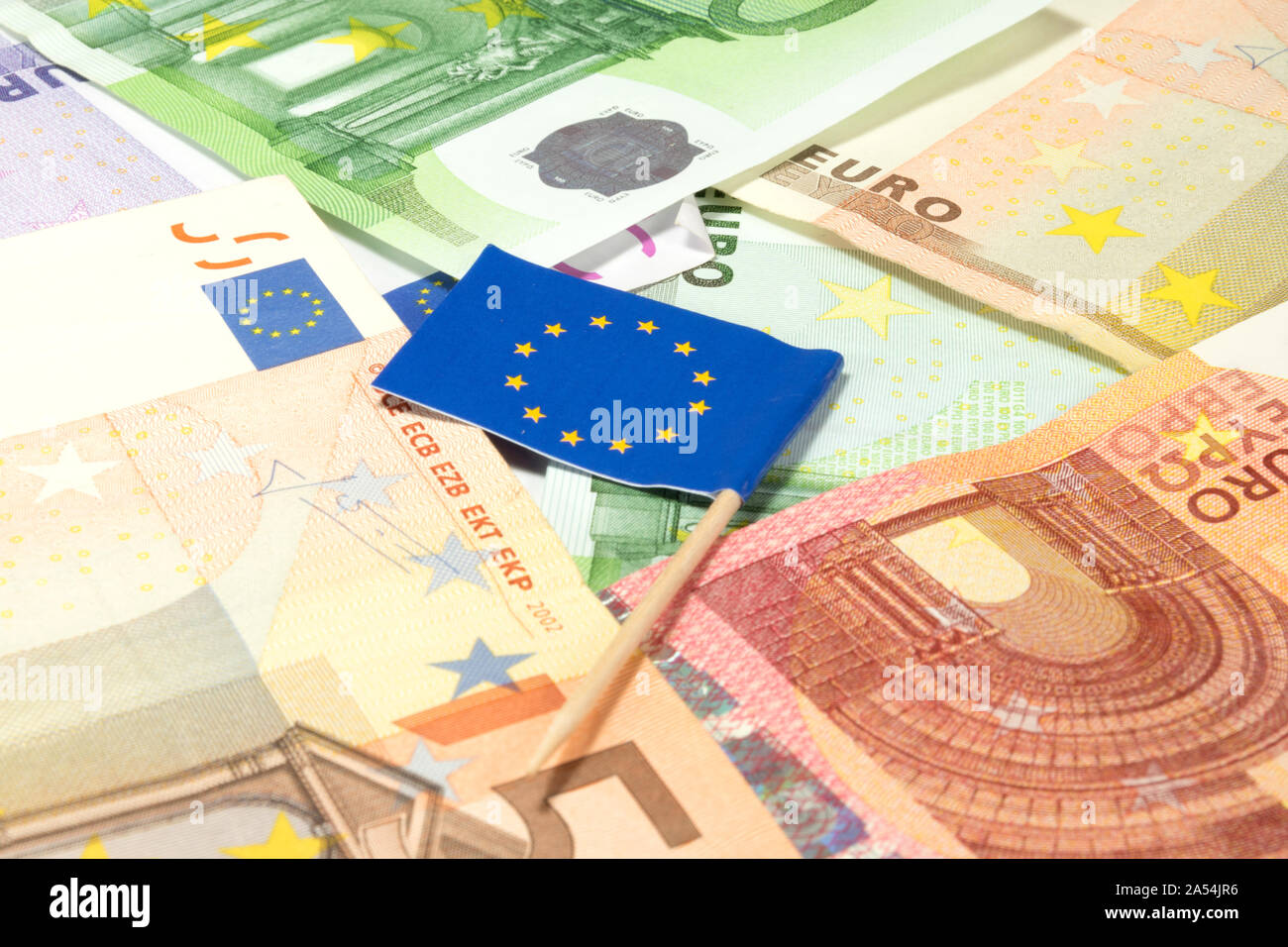 European union banknotes flag hi-res stock photography and images - Alamy