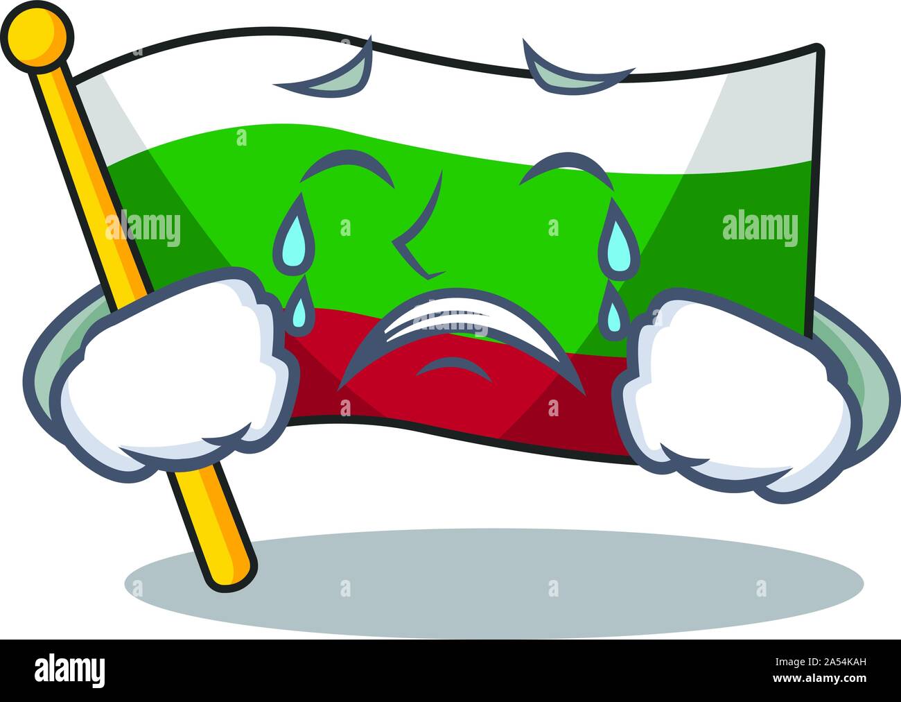Crying flag bulgaria in the cartoon shape Stock Vector Image & Art - Alamy