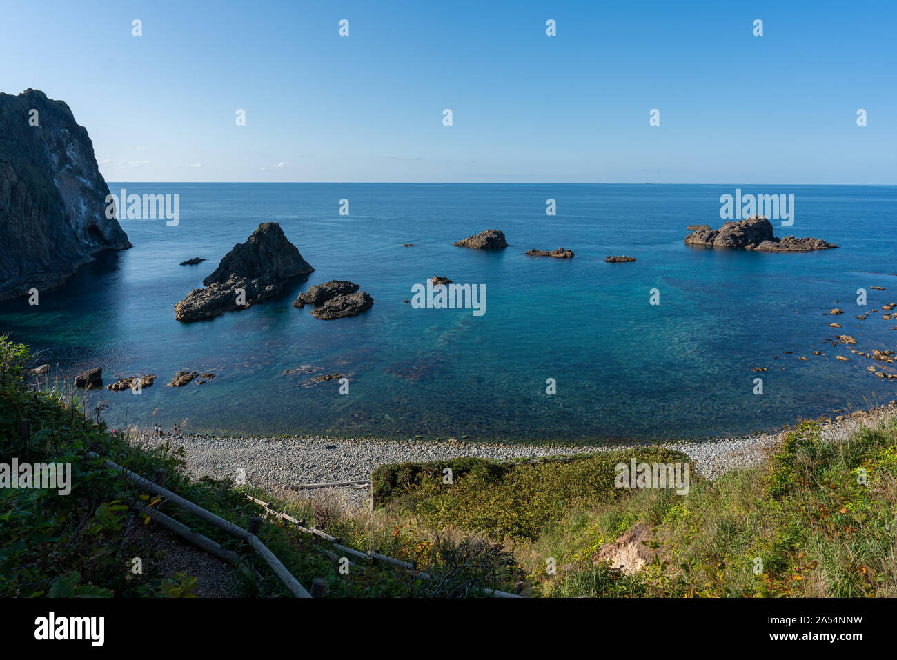 Shakotan hokkaido japan peninsula shimamui coast hi-res stock ...