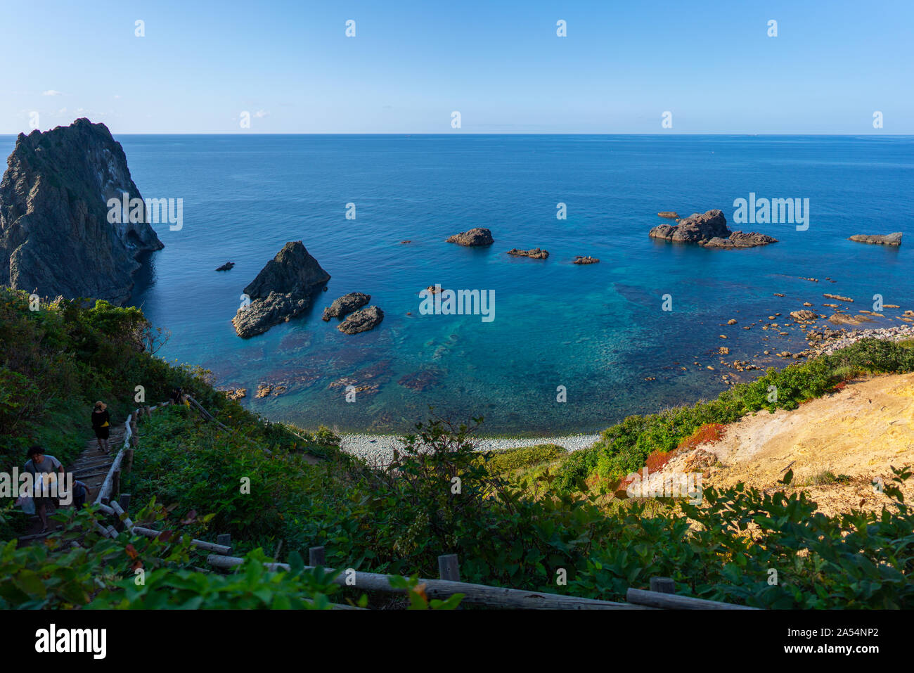 Shakotan hokkaido japan peninsula shimamui coast hi-res stock ...
