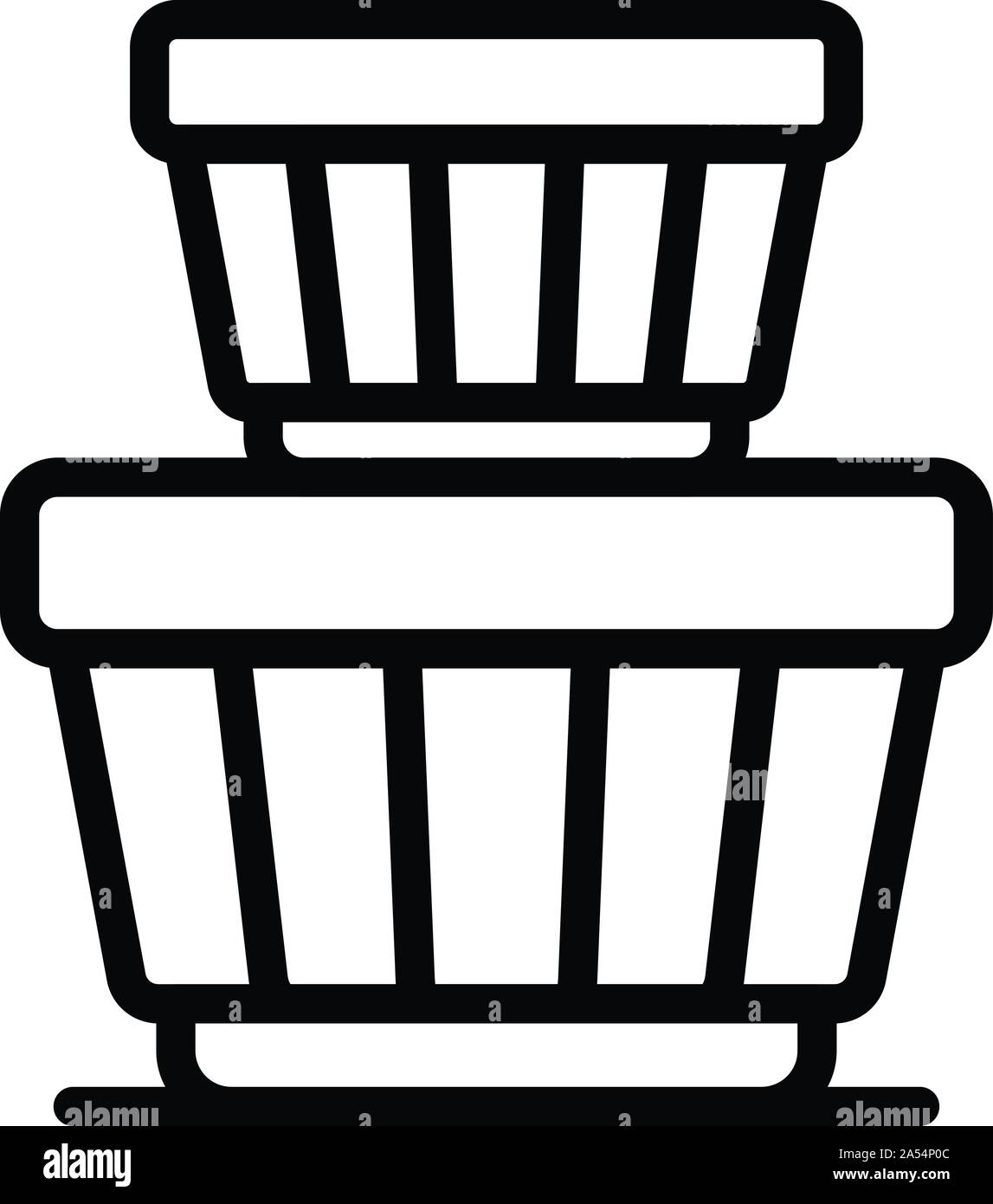 Plastic container icon, outline style Stock Vector Image & Art - Alamy