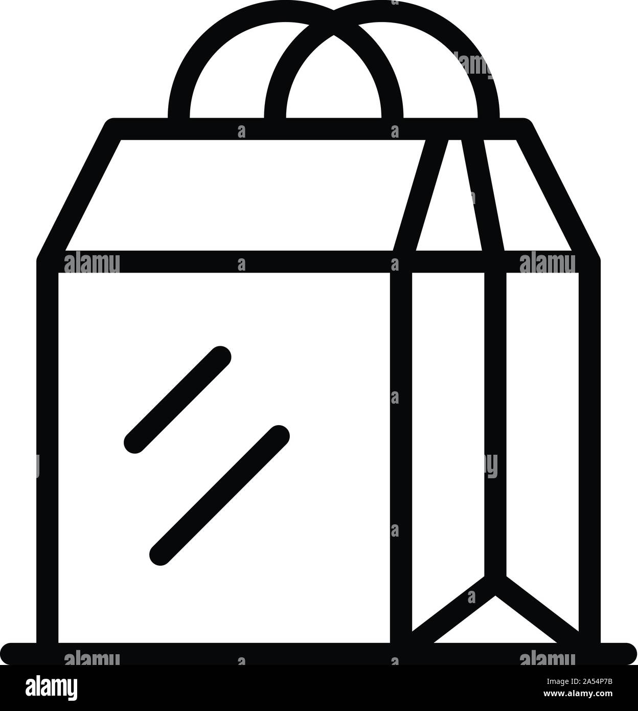 Paper bag icon, outline style Stock Vector Image & Art - Alamy