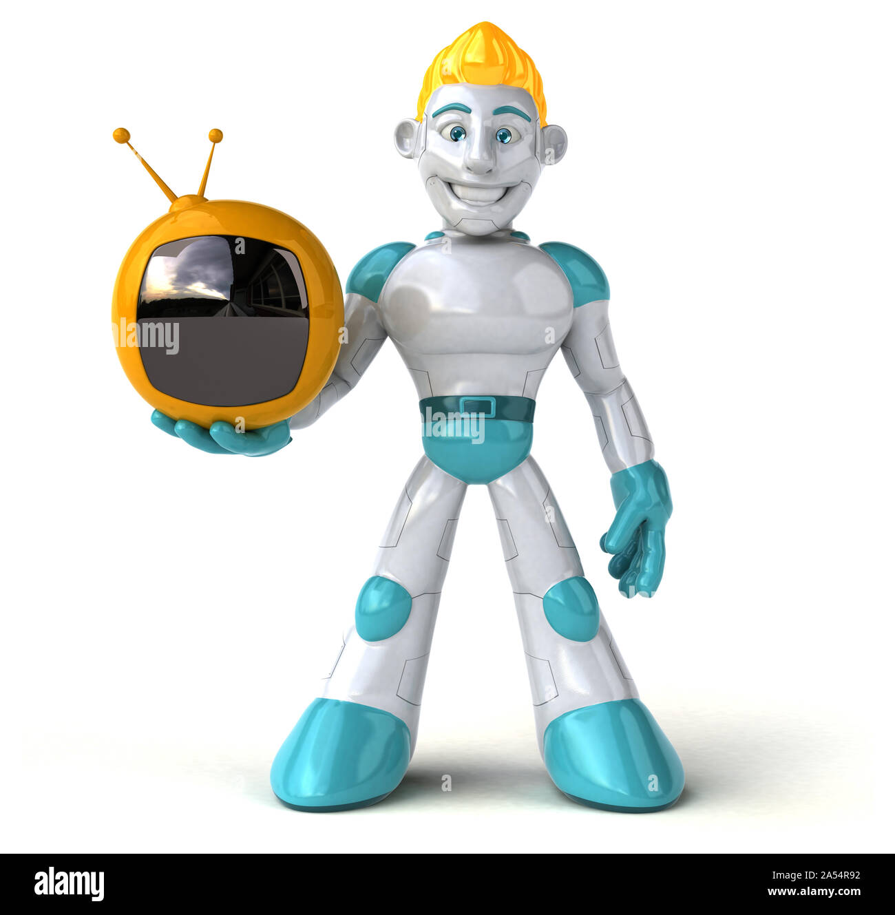 Robot tv screen 3d hi-res stock photography and images - Alamy