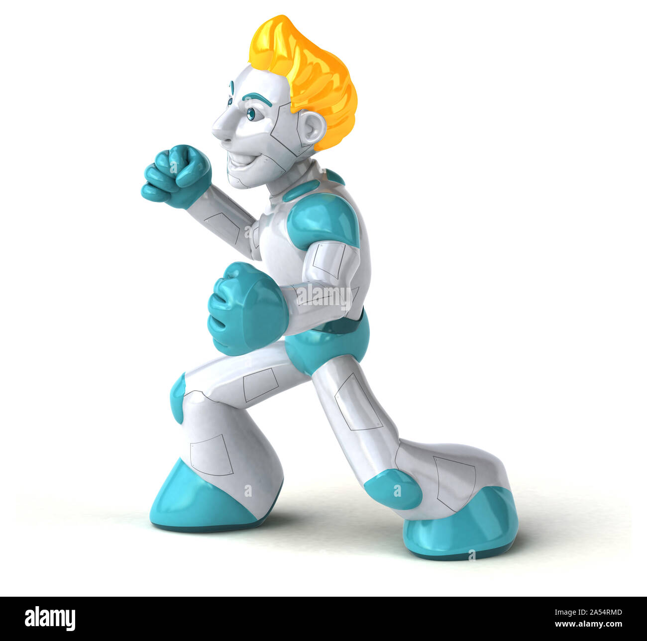 Robot - 3D Illustration Stock Photo - Alamy