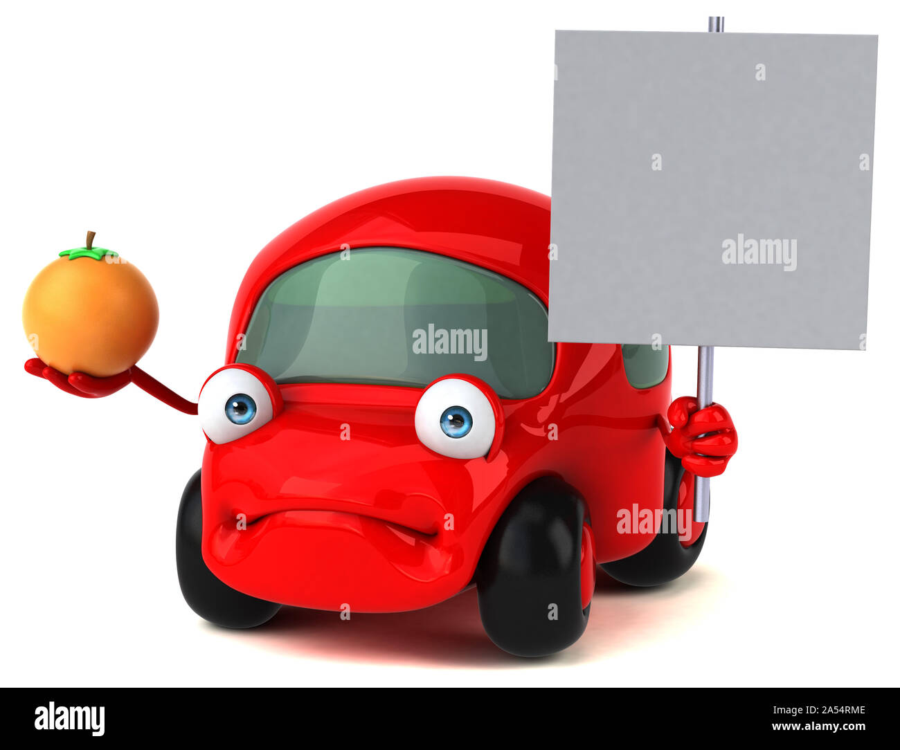 Fun car - 3D Illustration Stock Photo - Alamy