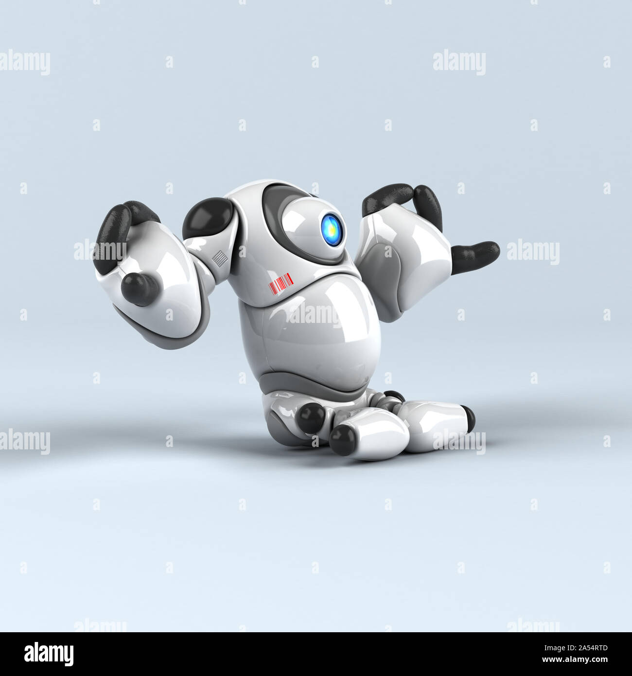 Big robot - 3D Illustration Stock Photo - Alamy