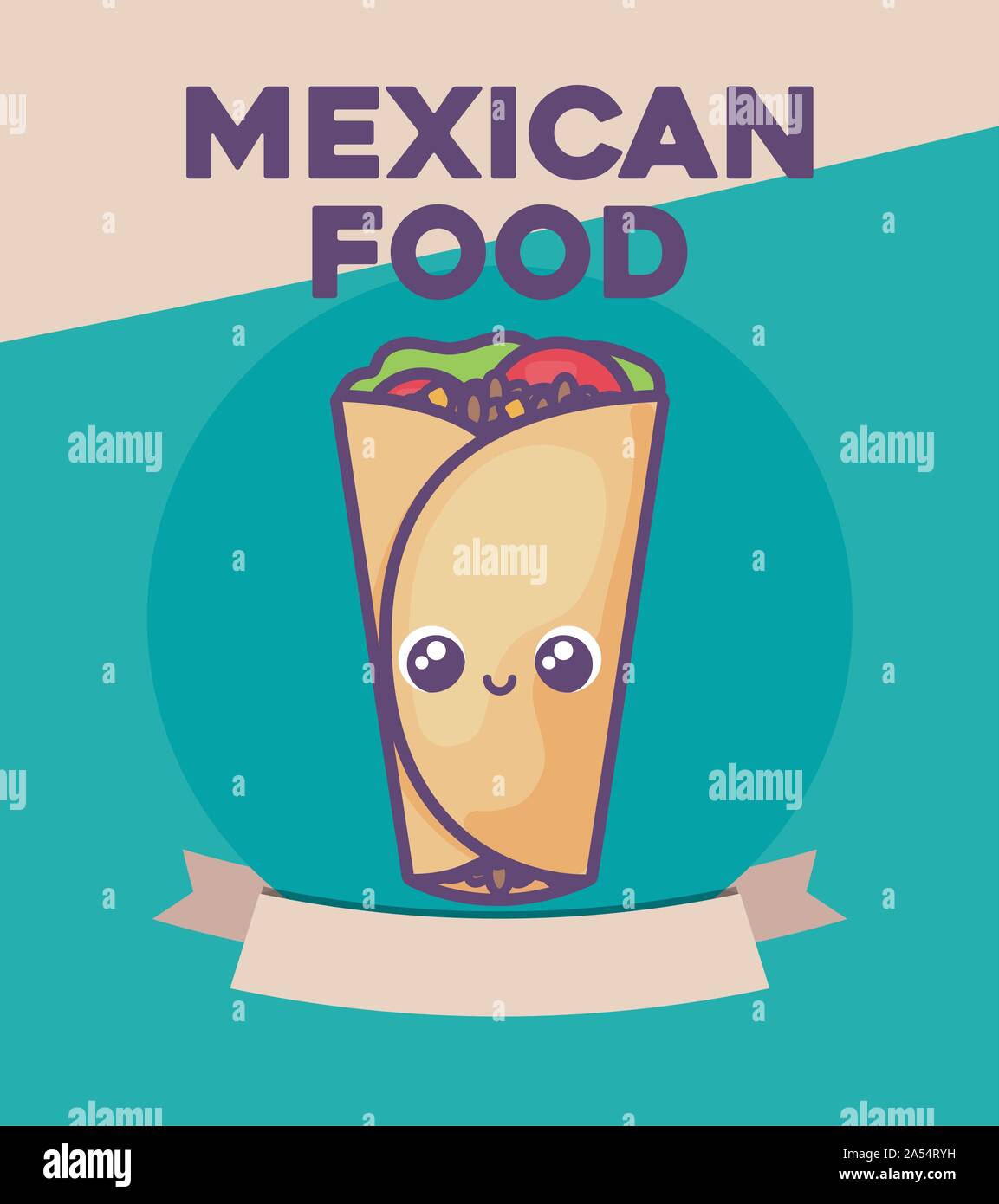card with Mexican food label vector illustration design Stock Vector ...